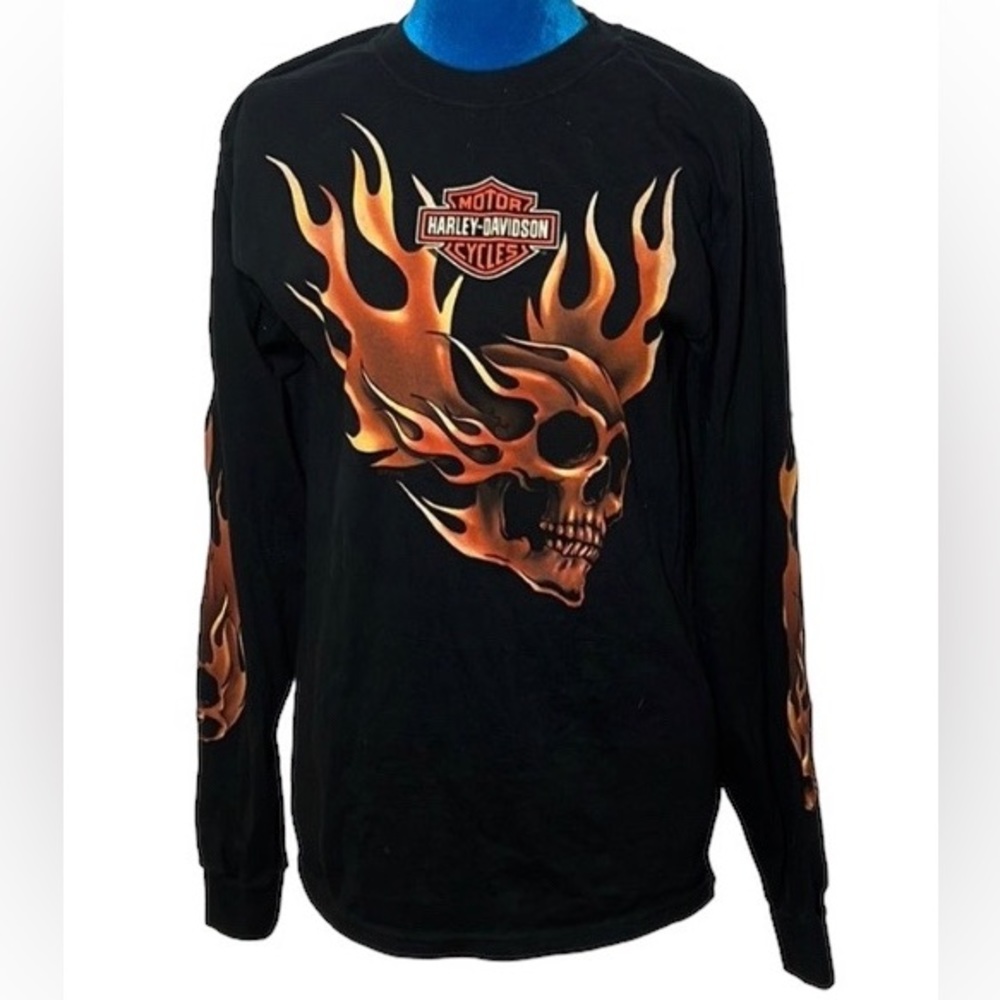 Harley Davidson Long Sleeve Shirt Size S - Gem